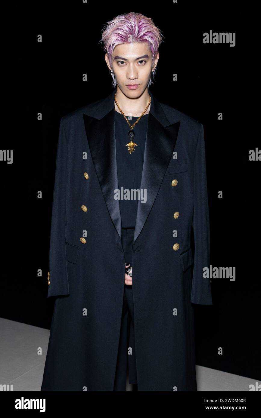 Paris, Frankreich. 20th Jan, 2024. Yamato Inoue attends BALMAIN Homme ...