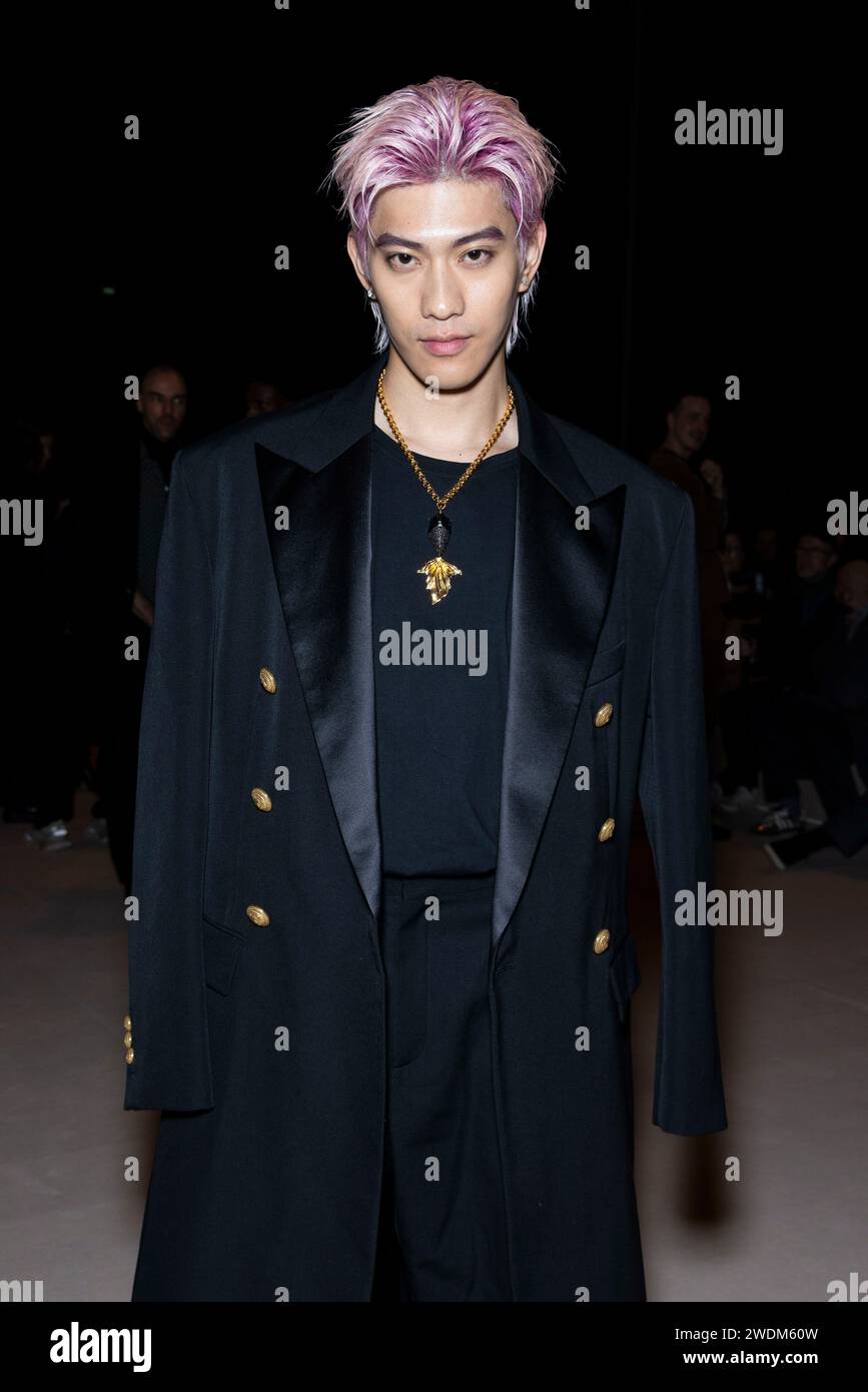 Paris, Frankreich. 20th Jan, 2024. Yamato Inoue attends BALMAIN Homme ...
