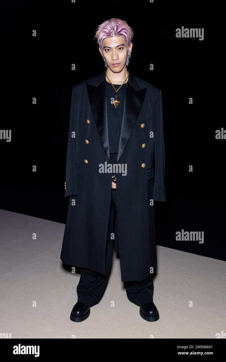 Paris, Frankreich. 20th Jan, 2024. Yamato Inoue attends BALMAIN Homme ...