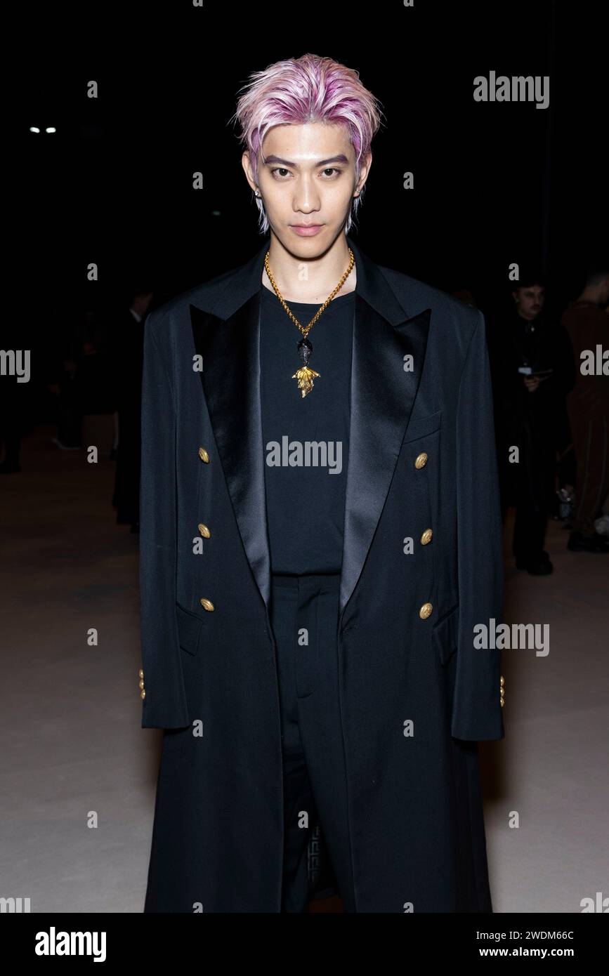 Paris, Frankreich. 20th Jan, 2024. Yamato Inoue attends BALMAIN Homme ...