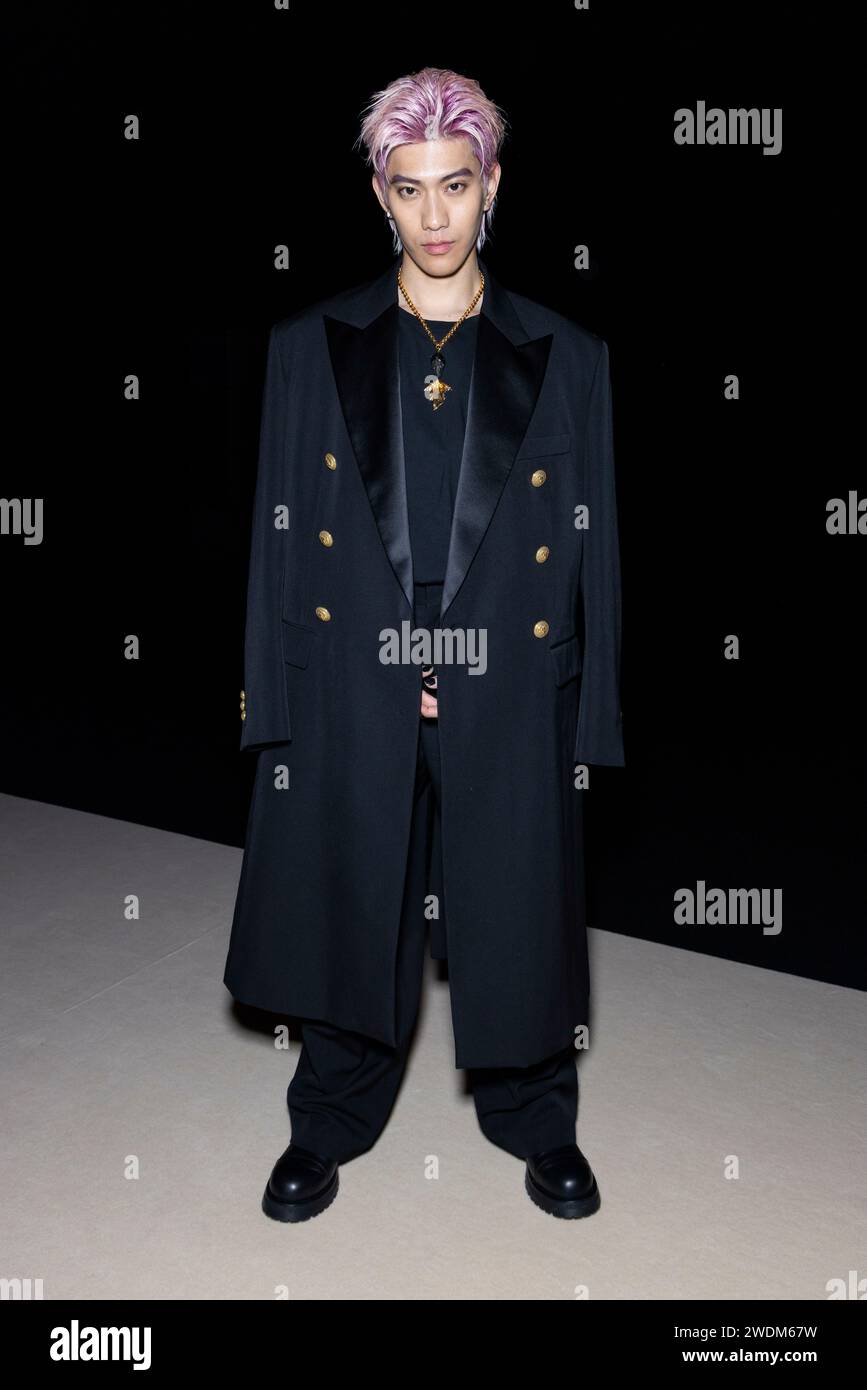 Paris, Frankreich. 20th Jan, 2024. Yamato Inoue attends BALMAIN Homme ...