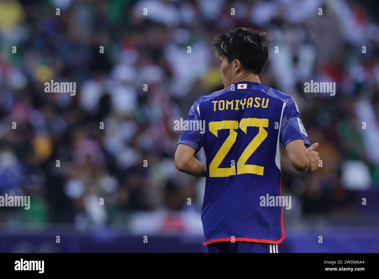 Qatar, Al Rayyan 19 January 2024 - Takehiro Tomiyasu of Japan during ...
