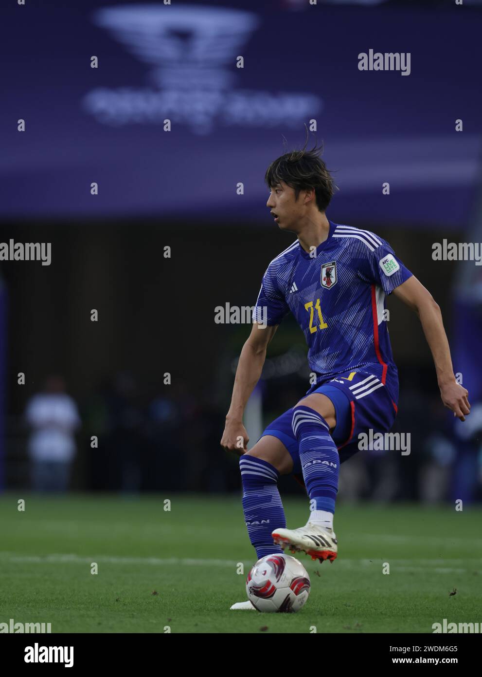 Qatar, Al Rayyan 19 January 2024 - Hiroki Ito of Japan, VfB Stuttgart ...