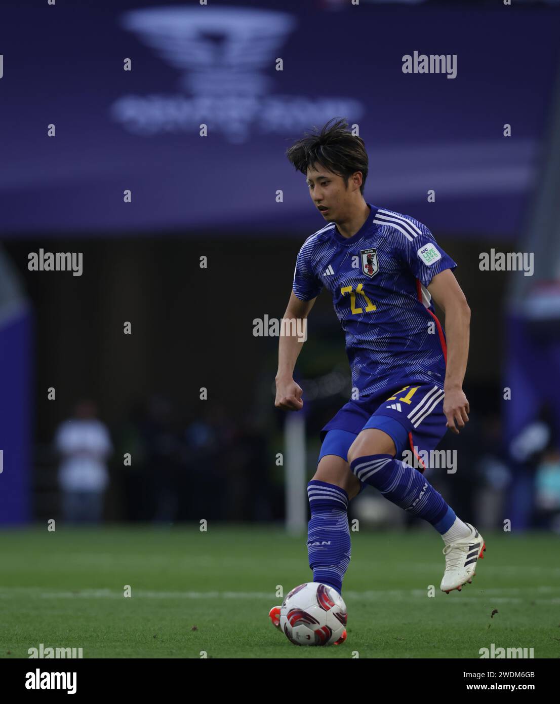 Qatar, Al Rayyan 19 January 2024 - Hiroki Ito of Japan, VfB Stuttgart ...
