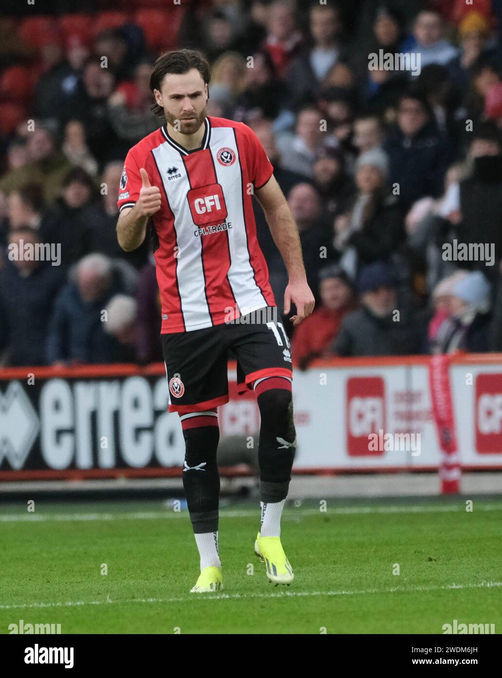 Bramall Lane, Sheffield, UK. 21st Jan, 2024. Premier League Football ...