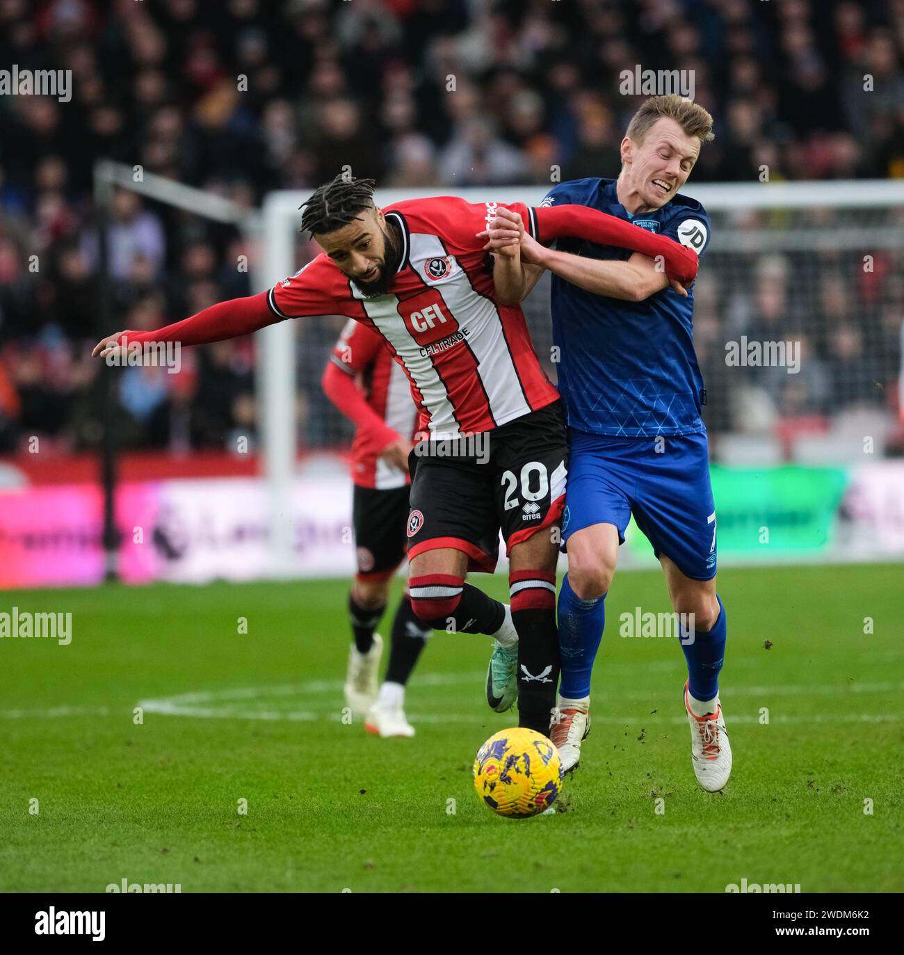 Bramall Lane, Sheffield, UK. 21st Jan, 2024. Premier League Football ...