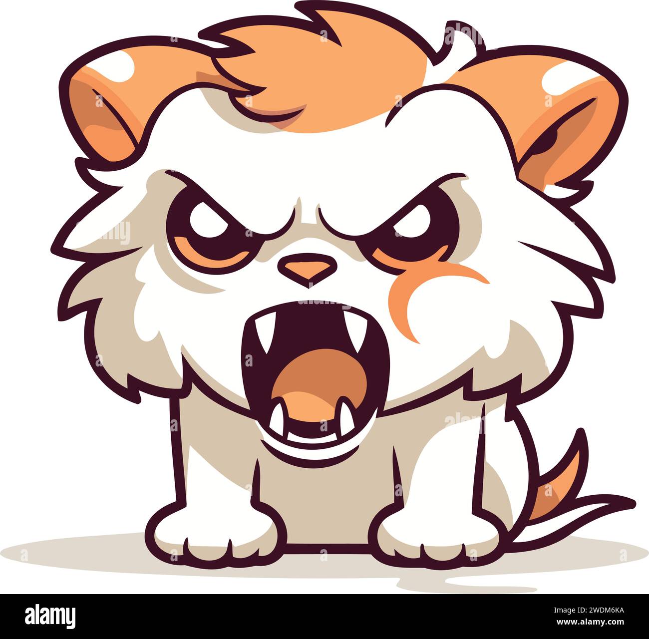 Angry cartoon dog hi-res stock photography and images - Alamy