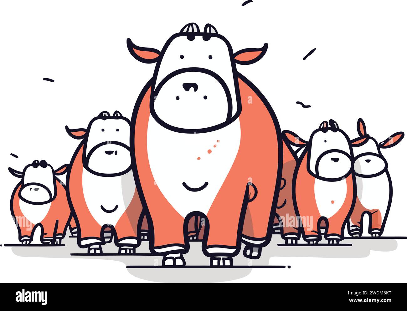 Cartoon cows hi-res stock photography and images - Alamy