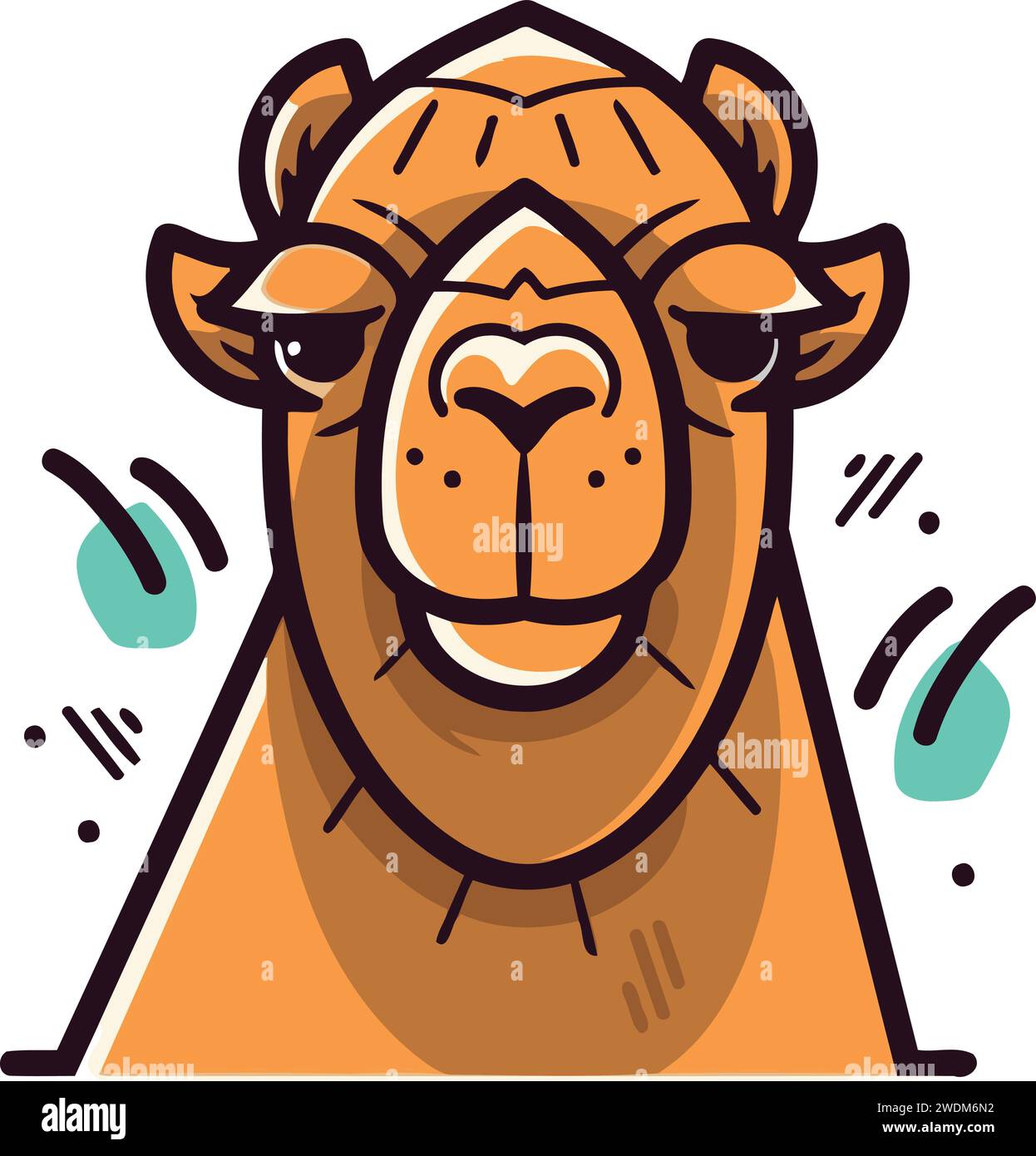 Camel head and face Stock Vector Images - Alamy