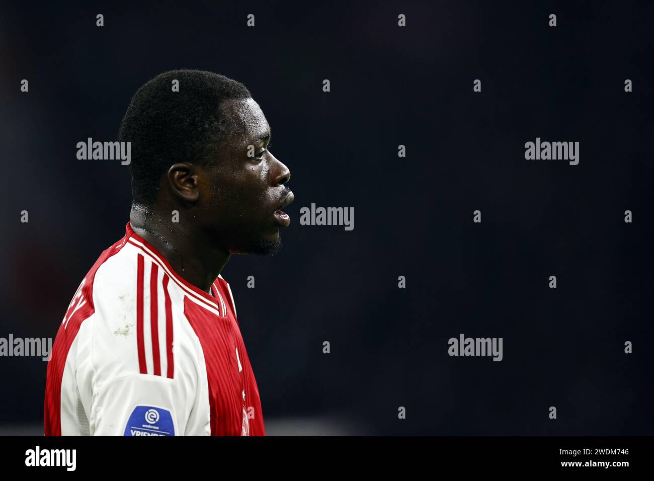 AMSTERDAM - Brian Brobbey of Ajax during the Dutch Eredivisie match ...