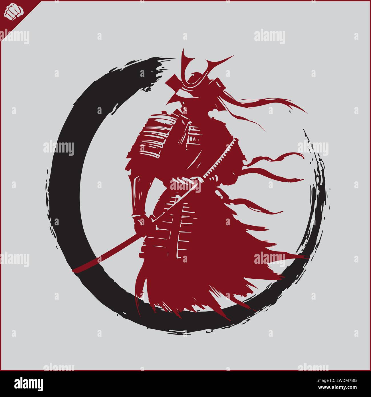 Samurai. Japan warrior whith katana sward Stock Vector Image & Art - Alamy