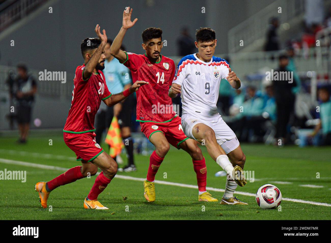 Doha, Qatar. 21 January, 2024. OMAN VS THAILAND ：Group F - AFC Asian ...