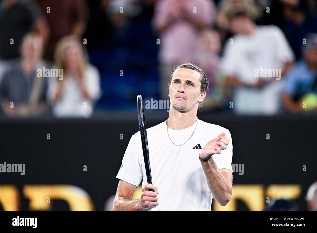 Paris, France. 20th Jan, 2024. Sascha Alexander Zverev of Germany during the Australian Open AO ...