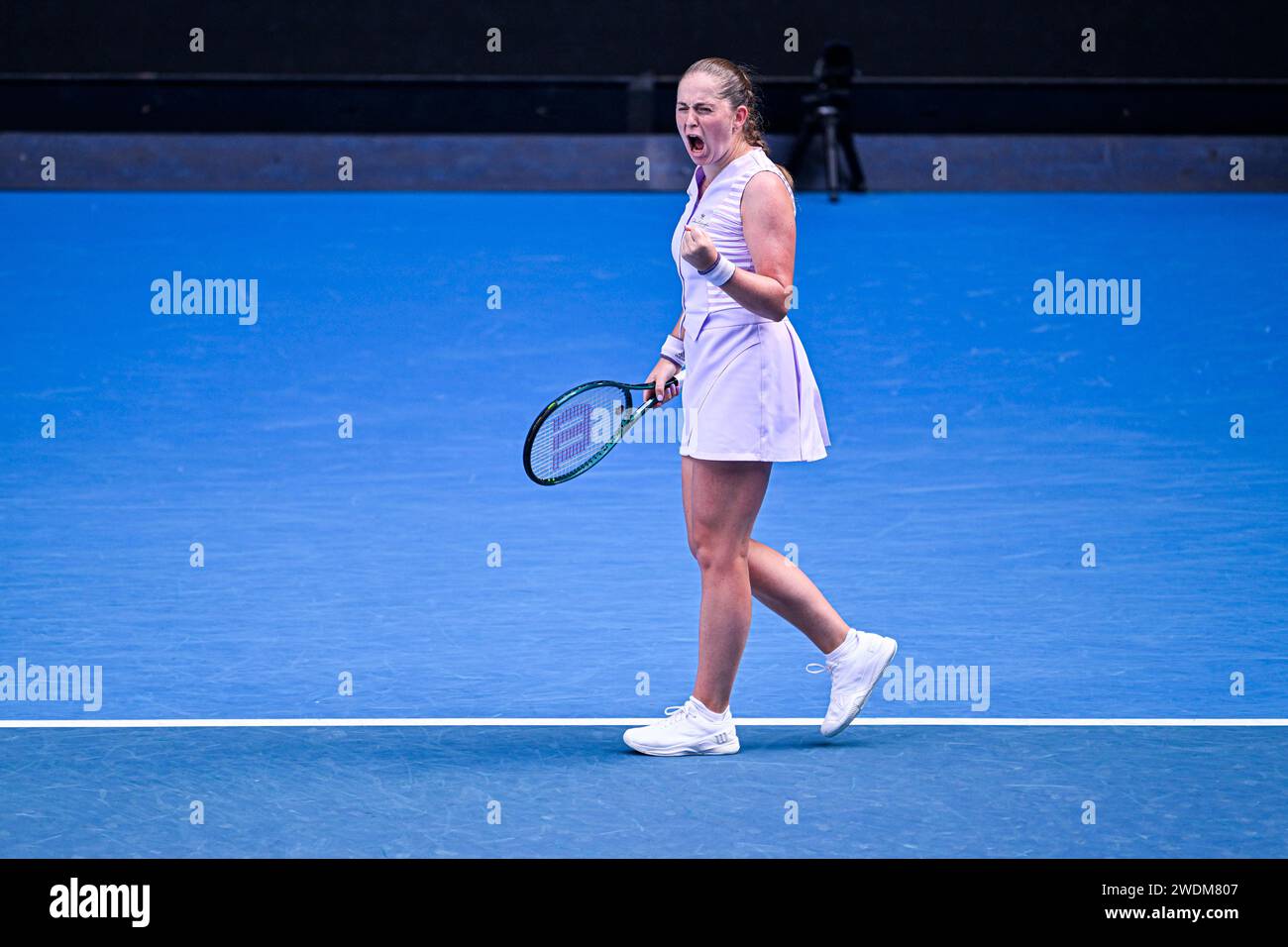 Paris, France. 20th Jan, 2024. Jelena Alona Ostapenko during the ...