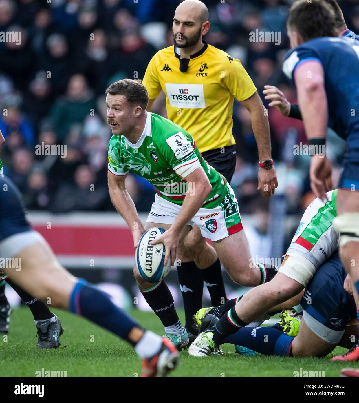 Leicester, England UK on the 20th January 2024. Leicester Tom Whiteley ...