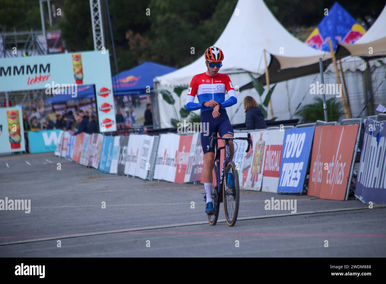 Benidorm, Spain, January 21, 2024: The cyclist, Senna Remijn (9 ...