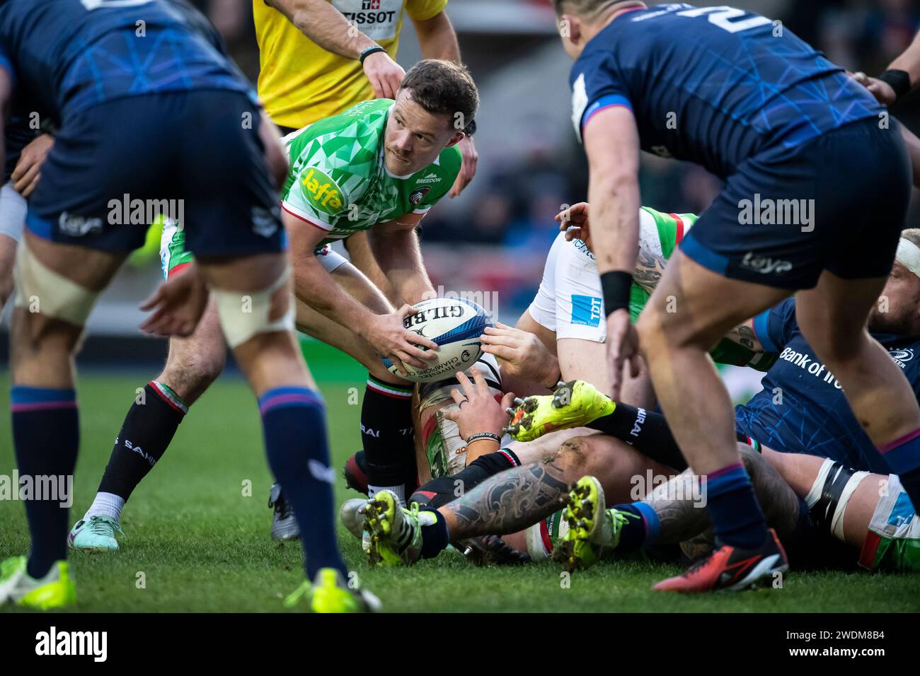 Leicester, England UK on the 20th January 2024. Leicester Tom Whiteley ...
