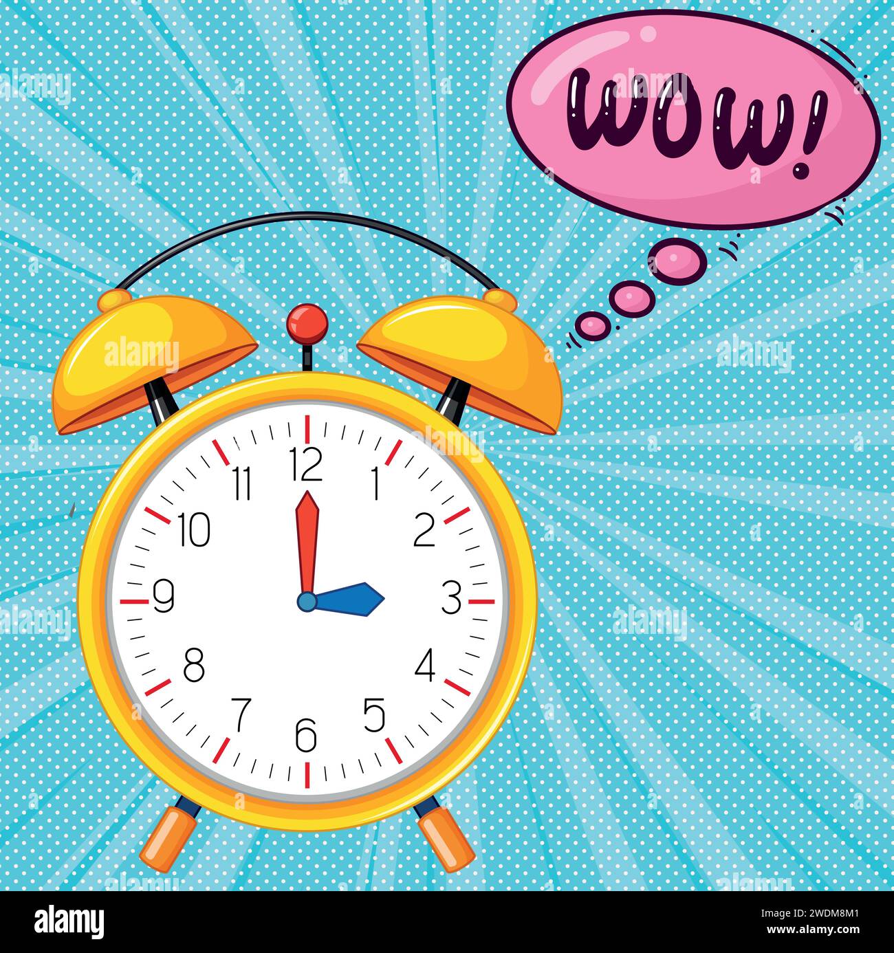 Alarm clock ringing time Stock Vector Images - Alamy