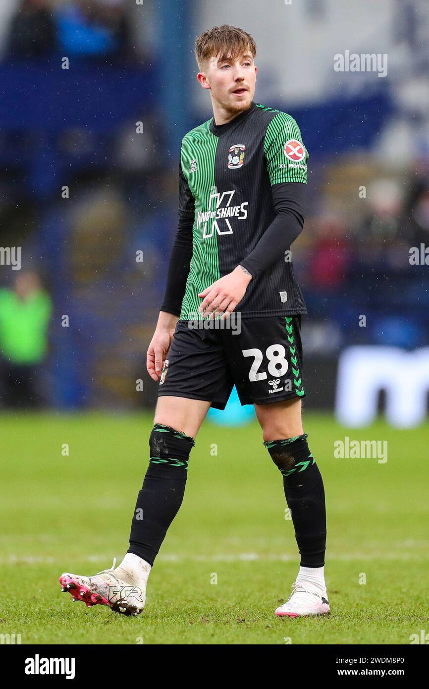 Sheffield, UK. 20th Jan, 2024. Coventry City midfielder Josh Eccles (28 ...