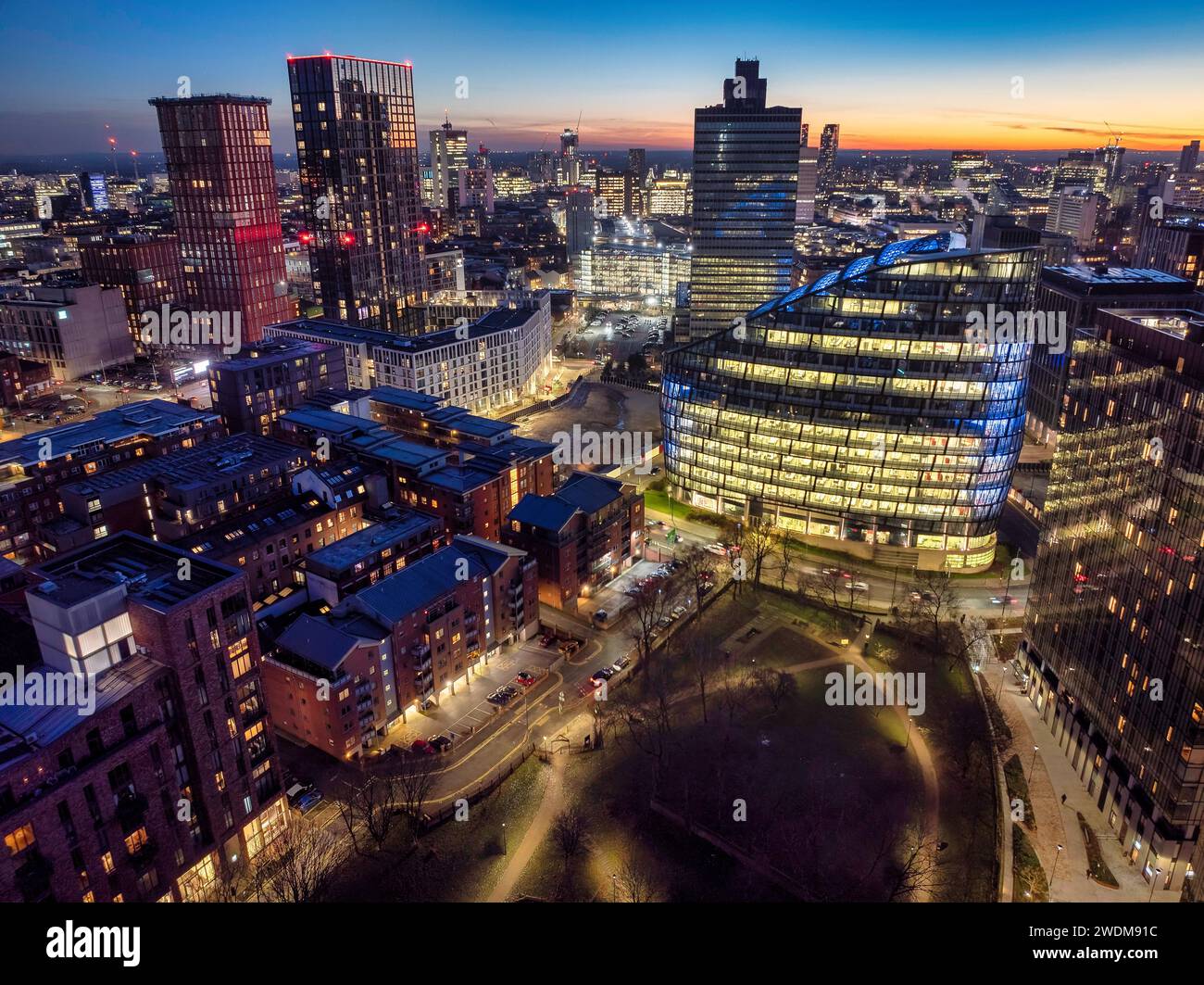 Manchester first street aerial hi-res stock photography and images - Alamy
