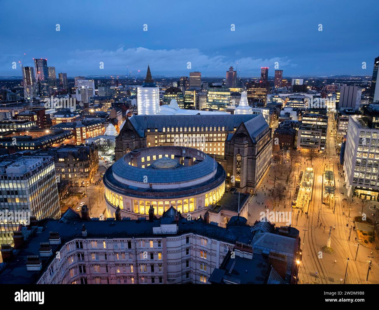 Manchester first street aerial hi-res stock photography and images - Alamy