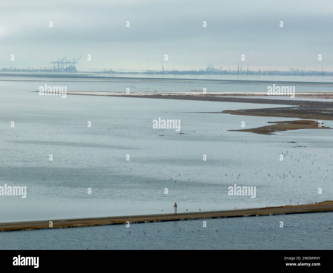 Aerial flyover view salt marsh hi-res stock photography and images - Alamy
