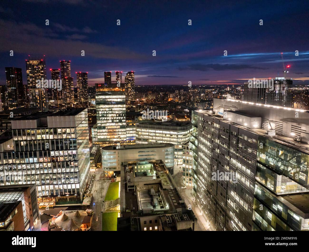 Manchester first street aerial hi-res stock photography and images - Alamy