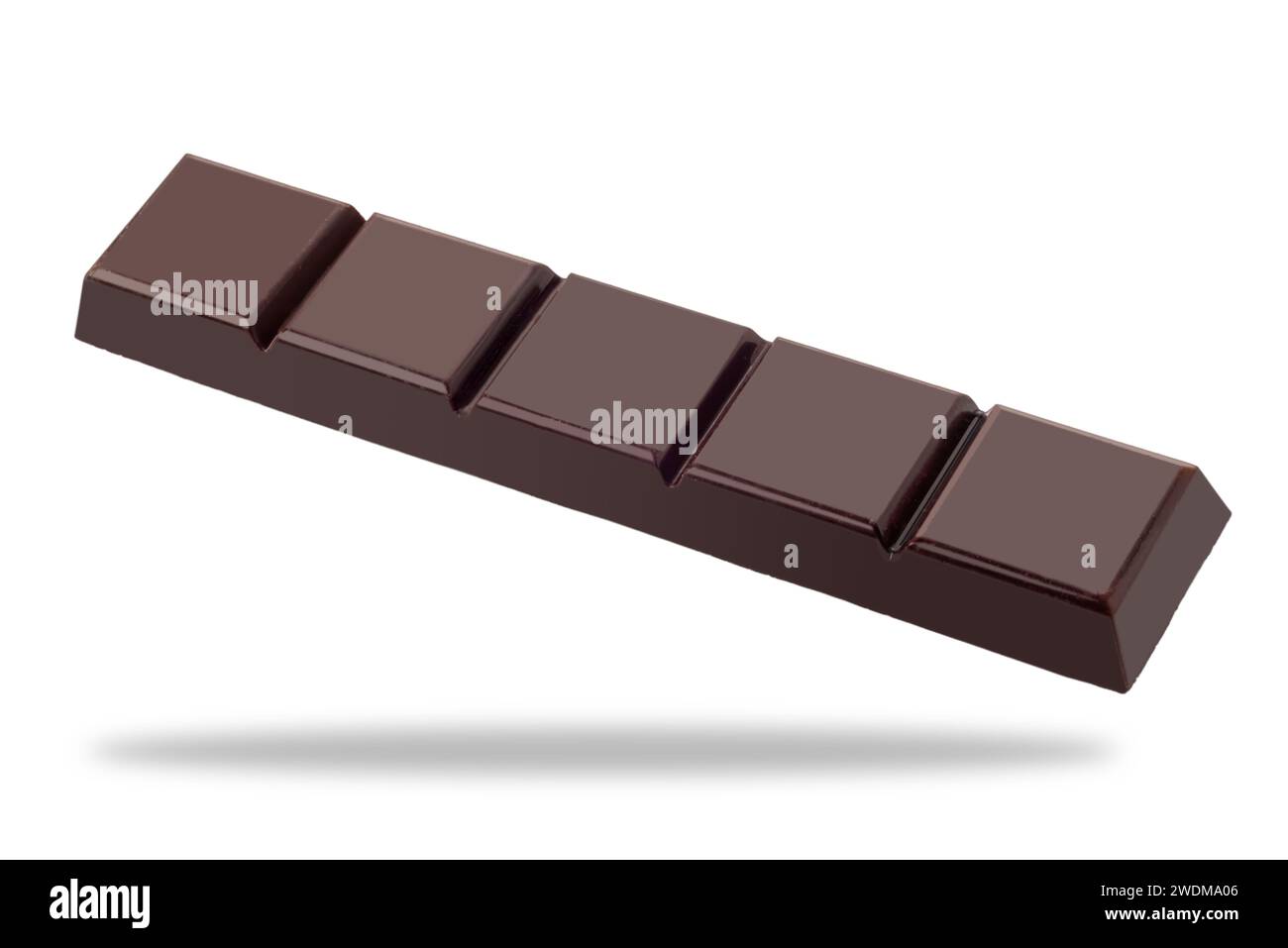 Dark chocolate bar isolated on white with clipping path included Stock ...