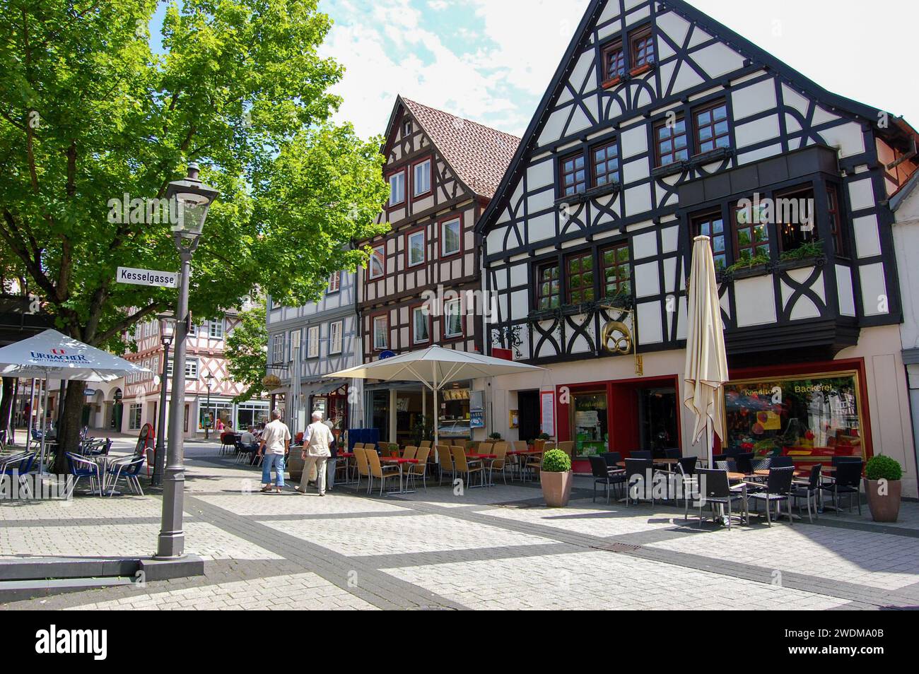 Backnang, Germany - 24 May 2009: Historical town centre of Backnang ...