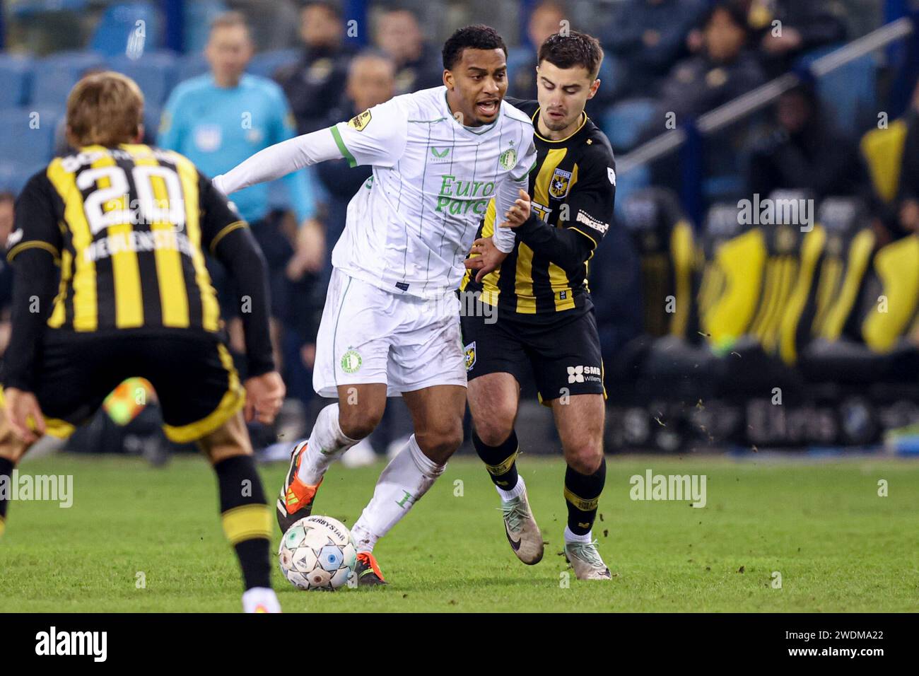 Arnhem, The Netherlands. 21st Jan, 2024. ARNHEM, THE NETHERLANDS - JANUARY 21: Quinten Timber of ...