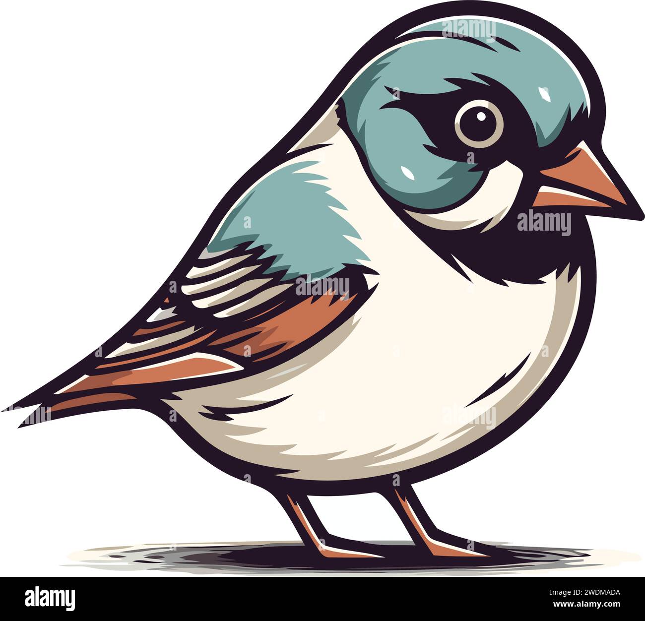 Chickadee vector vectors Stock Vector Images - Alamy
