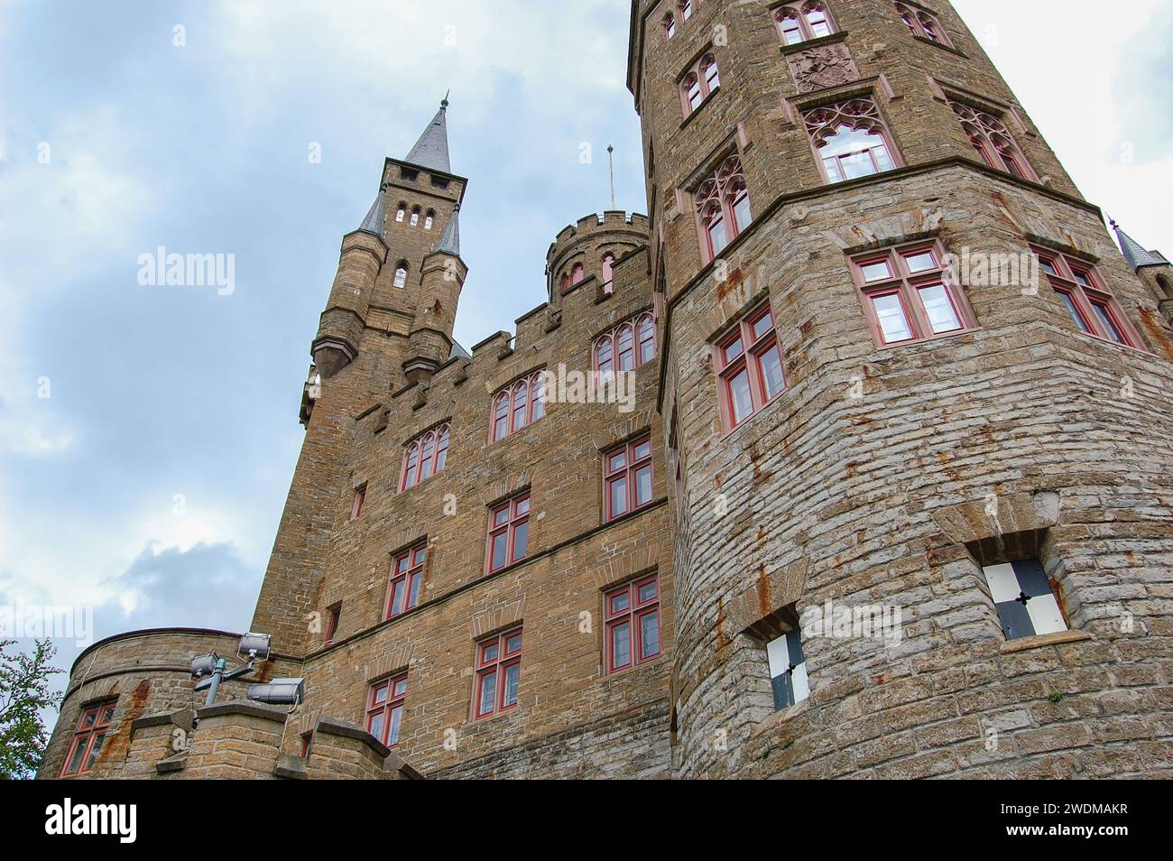 Bisingen, Germany - 22 May 2009: Burg Hohenzollern Castle. This hilltop ...
