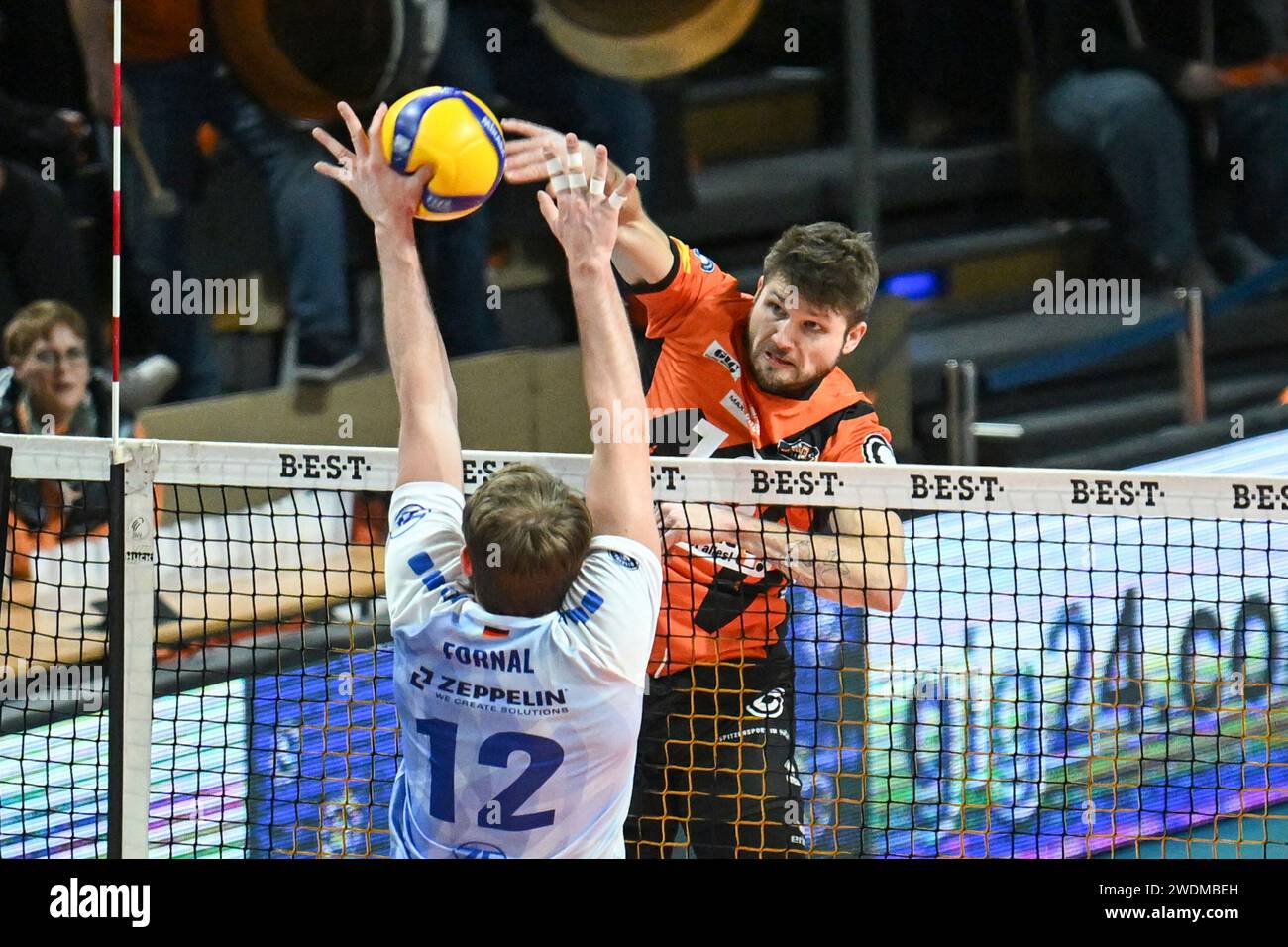 Berlin, Deutschland 21. Januar 2024: 1. VBL - 2023/2024 - Berlin ...