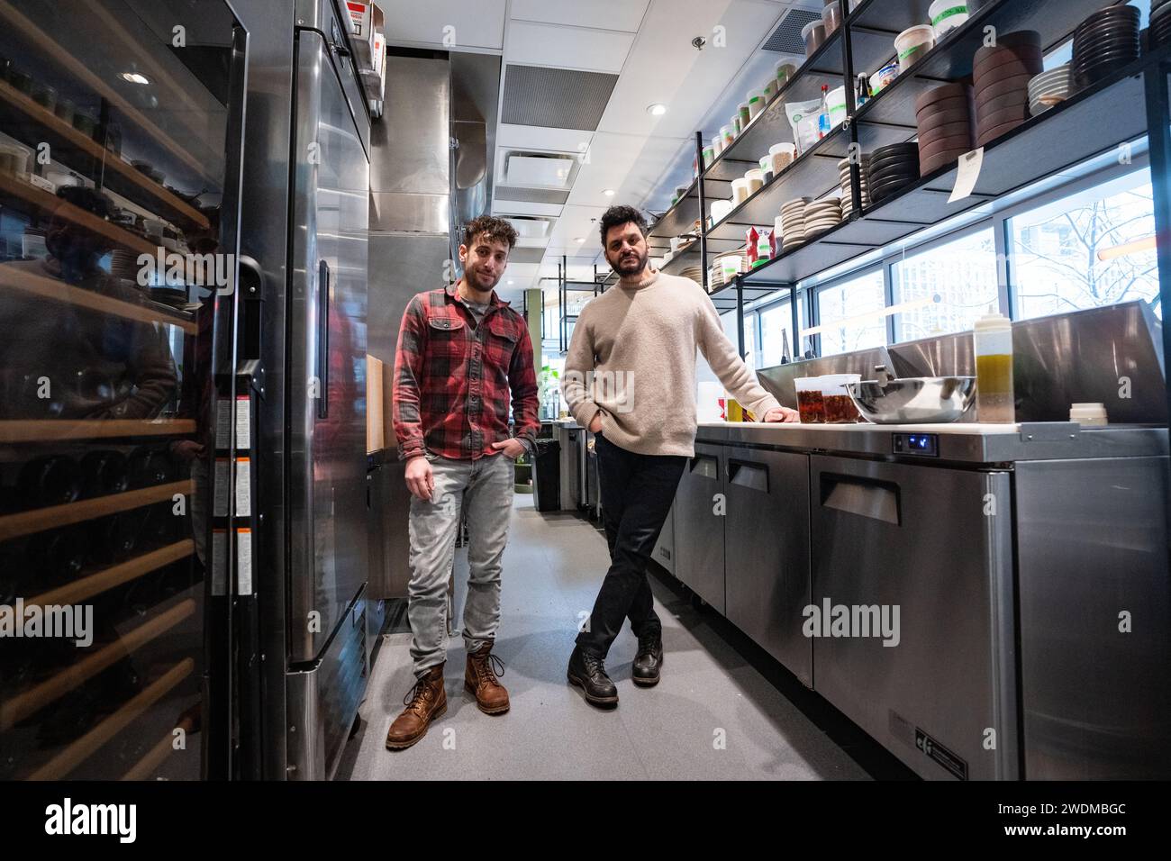 Vancouver, Canada. 17th Jan, 2024. Jason Hemi left, and Fadi Hakim are ...