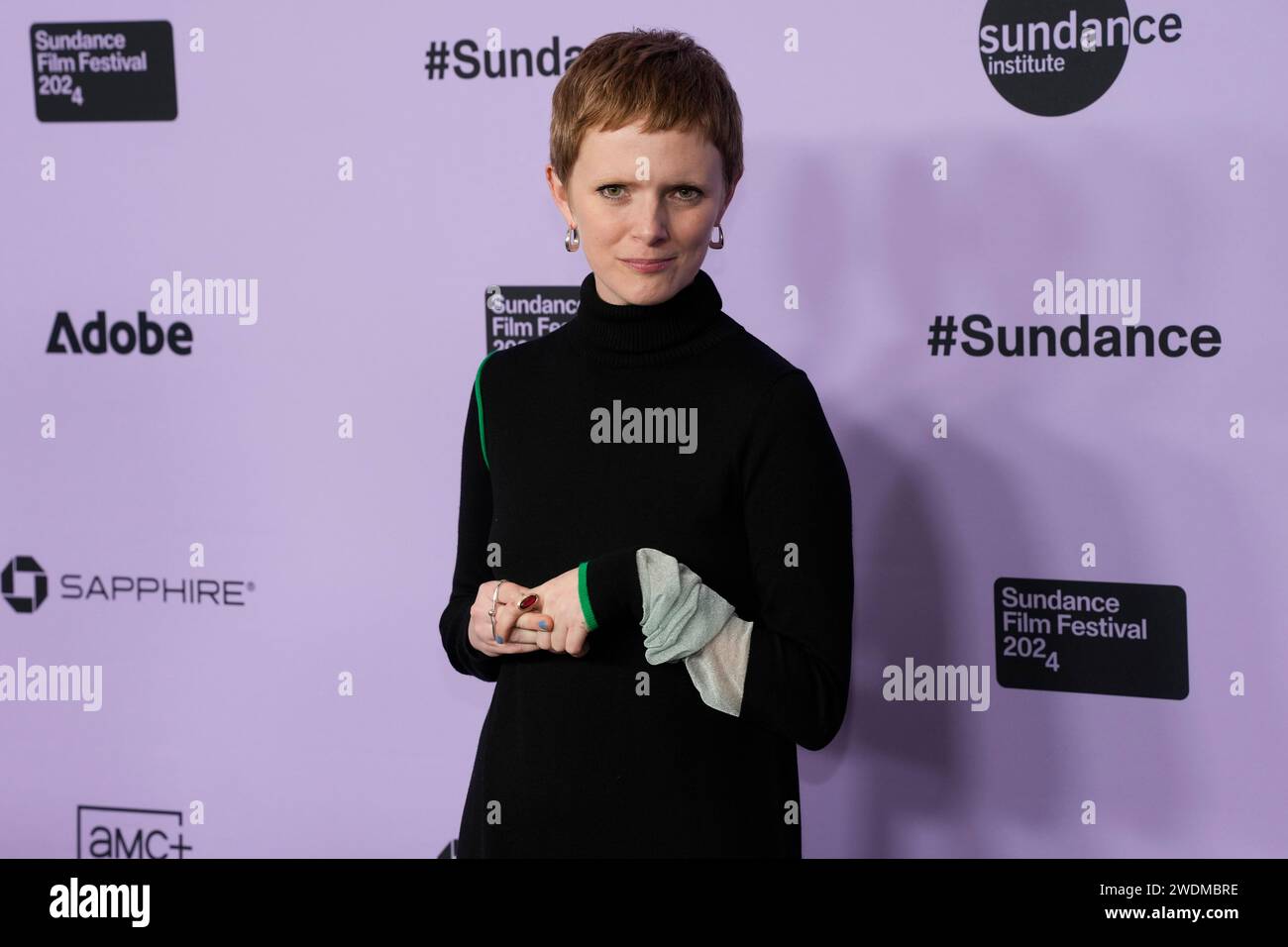 Rose Glass attends the premiere of "Love Lies Bleeding" at the Eccles ...