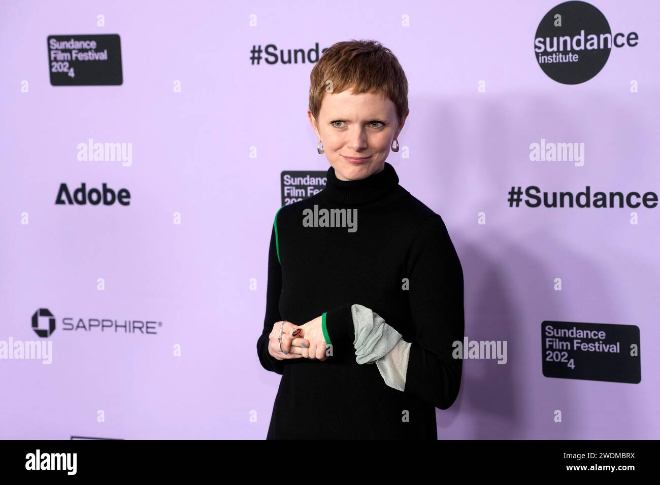 Rose Glass attends the premiere of "Love Lies Bleeding" at the Eccles ...