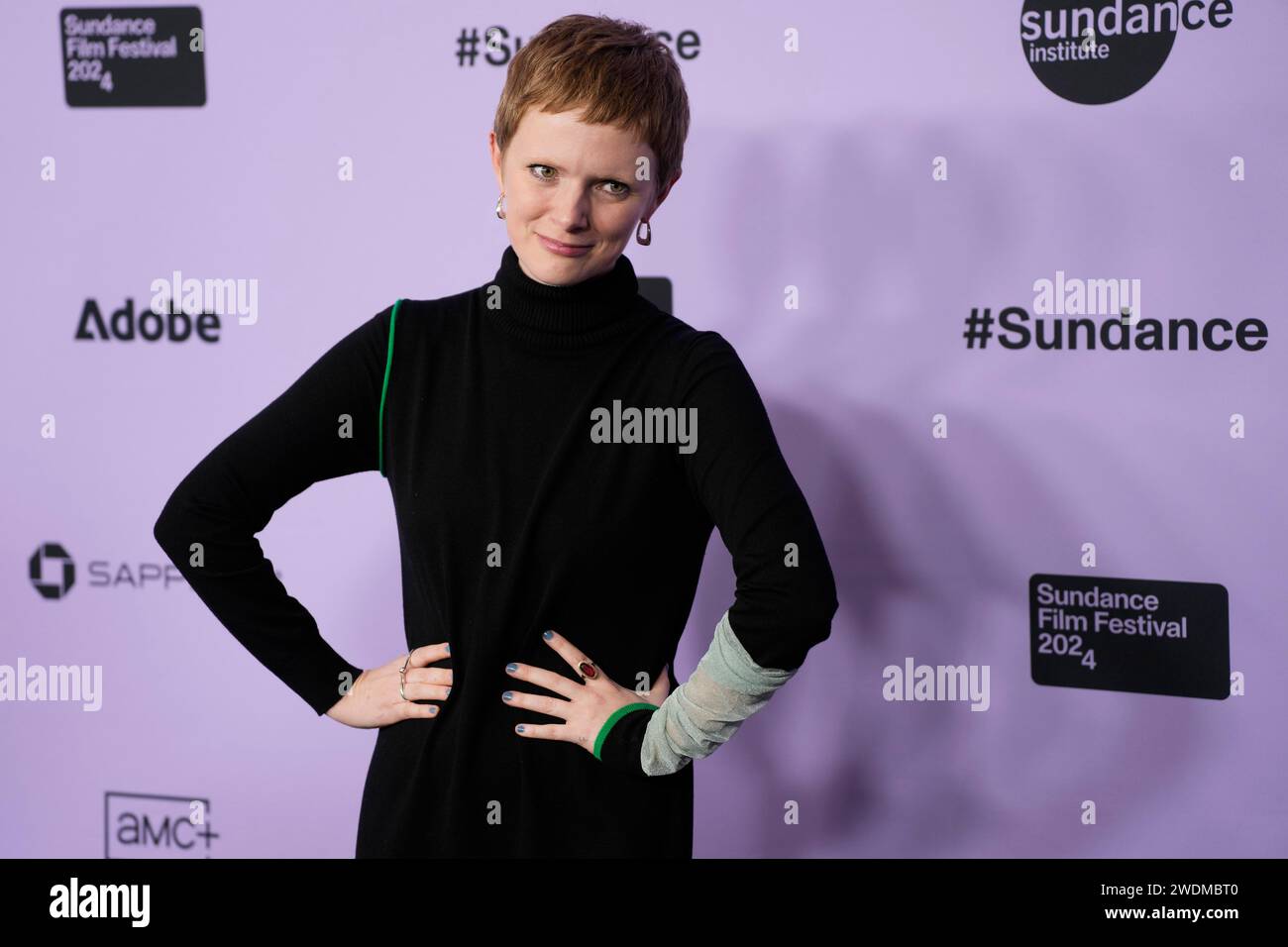 Rose Glass attends the premiere of "Love Lies Bleeding" at the Eccles ...