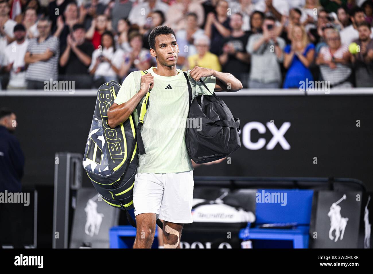 Felix Auger-Aliassime during the Australian Open AO 2024 Grand Slam tennis tournament on January ...