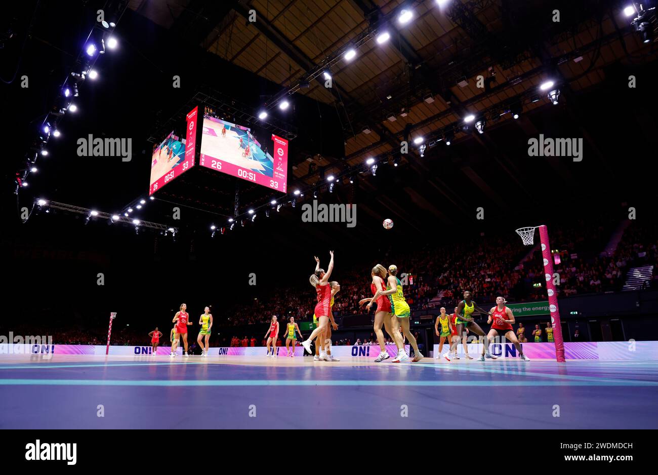 General view of the action during the Vitality Netball Nations Cup ...