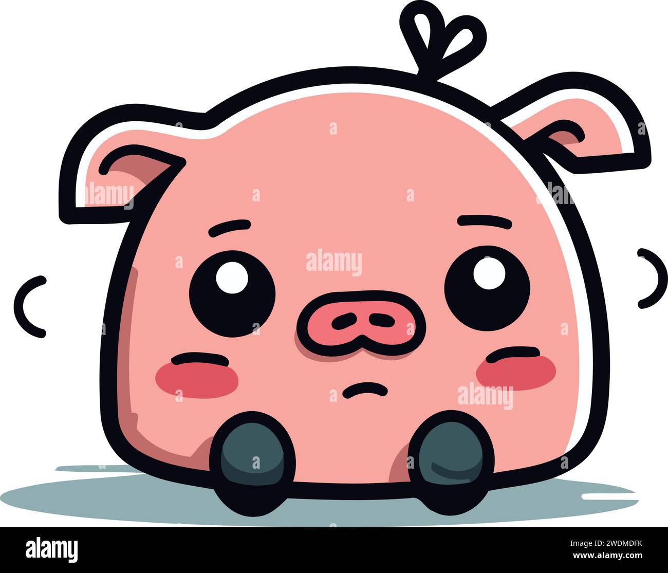 Cute pig cartoon Cut Out Stock Images & Pictures - Alamy