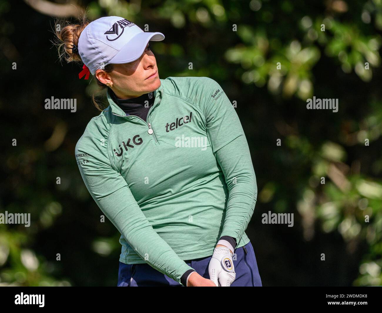 Orlando, FL, USA. 21st Jan, 2024. Gaby Lopez of Mexico on the first tee ...