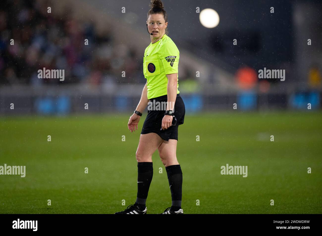 Manchester on Sunday 21st January 2024. Referee Kirsty Dowle during the ...