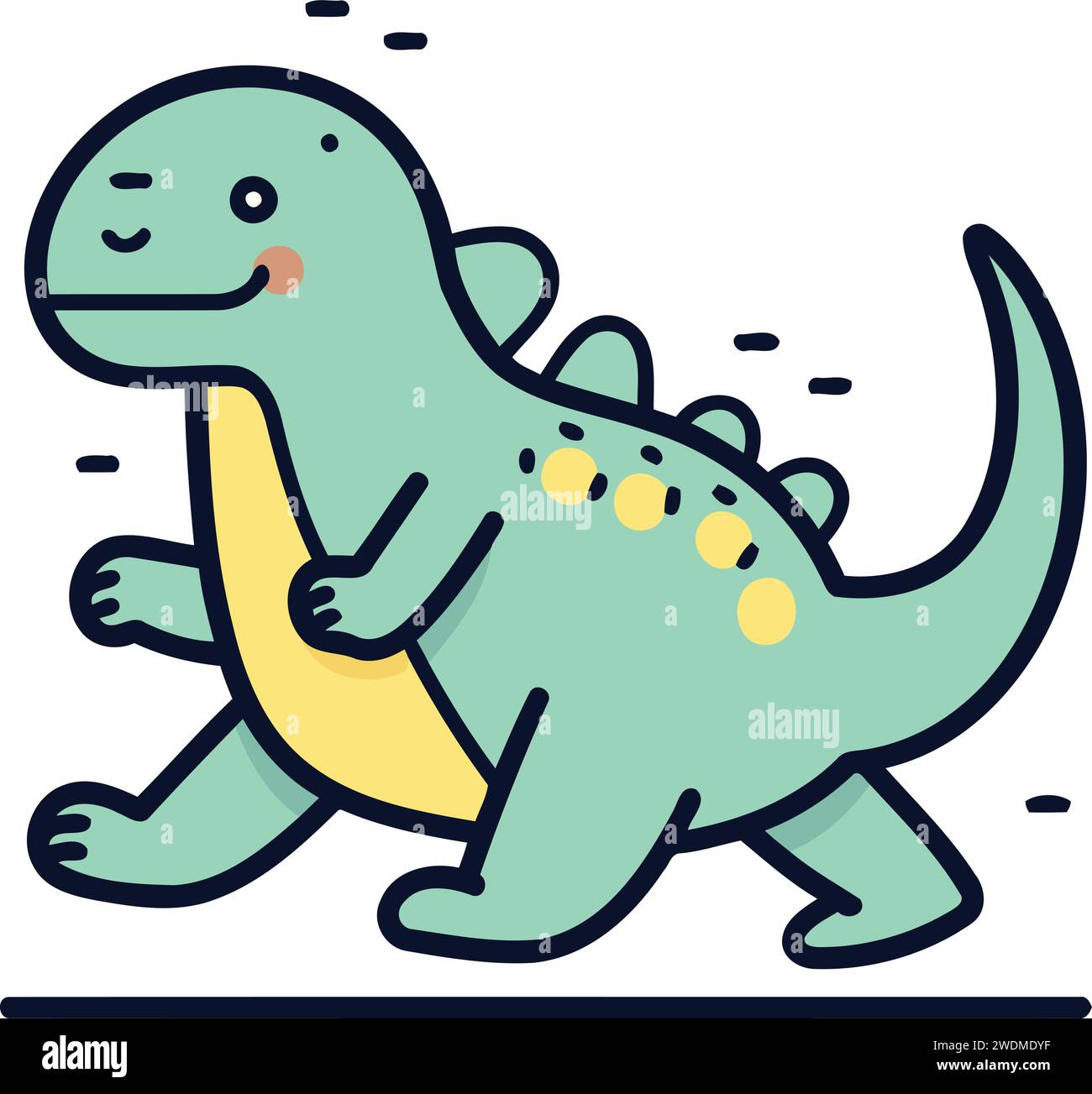 Tyrannosaurus rex running in prehistoric Stock Vector Images - Alamy