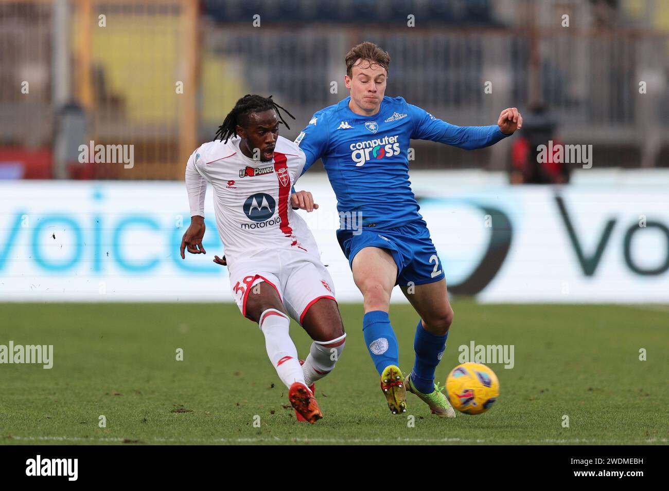 Warren Bondo (Monza)Szymon Zurkowski (Empoli) during the Italian "Serie ...