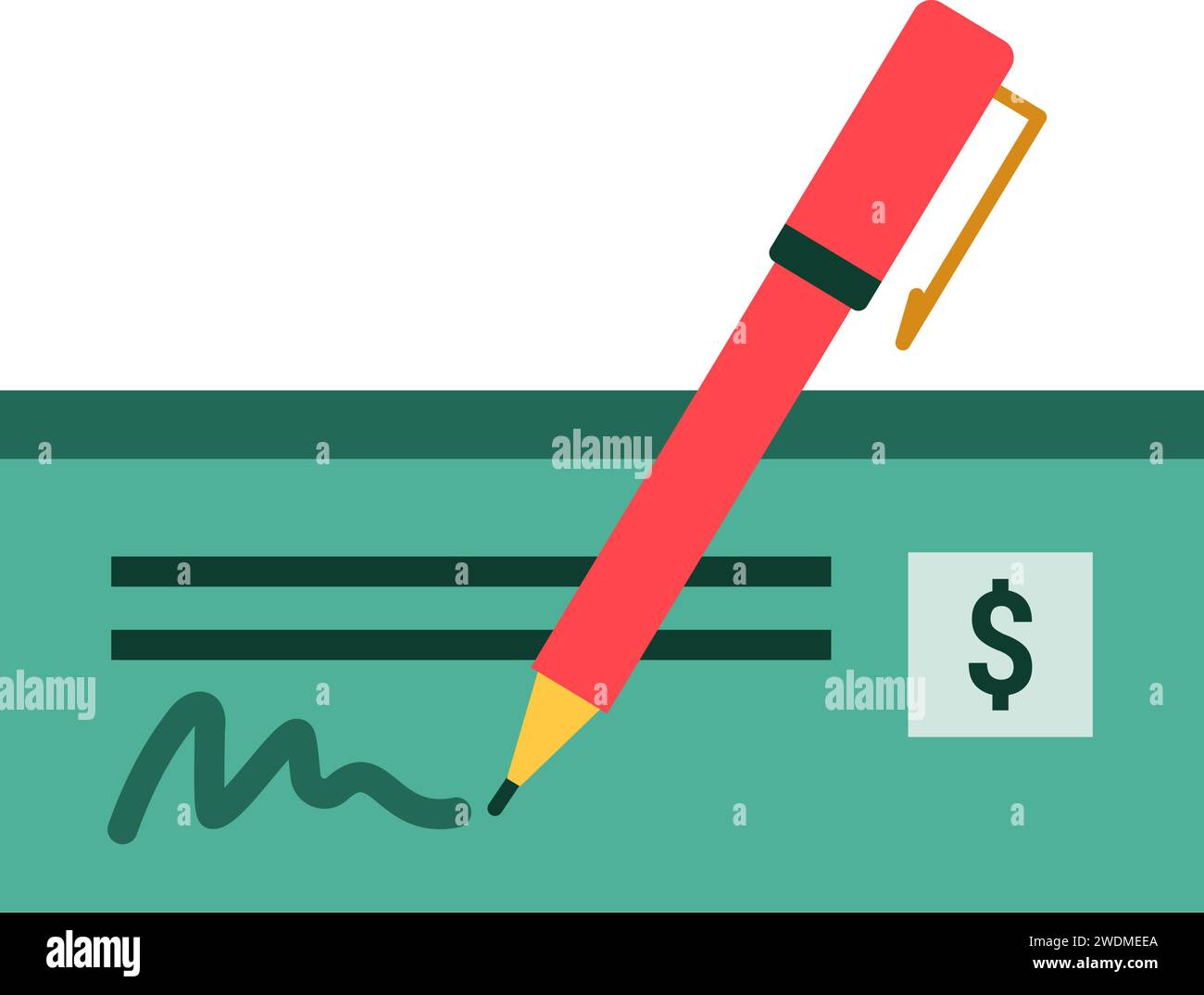 Bank check paper hi-res stock photography and images - Alamy