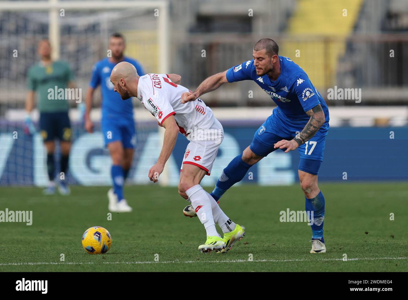 Luca Caldirola (Monza)Alberto Cerri (Empoli) during the Italian "Serie ...