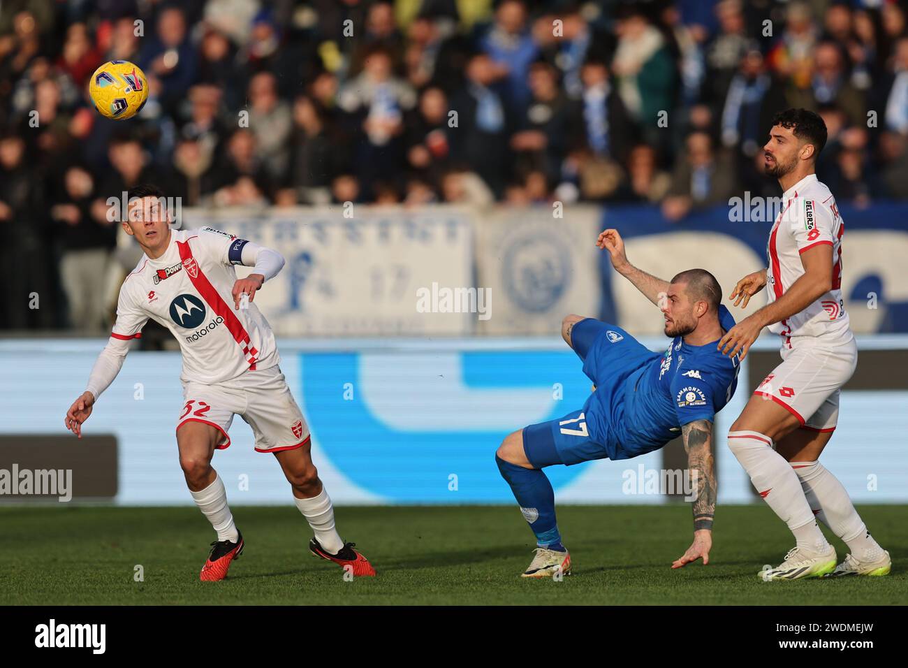 Matteo Pessina (Monza)Alberto Cerri (Empoli)Pablo Mari (Monza) during ...