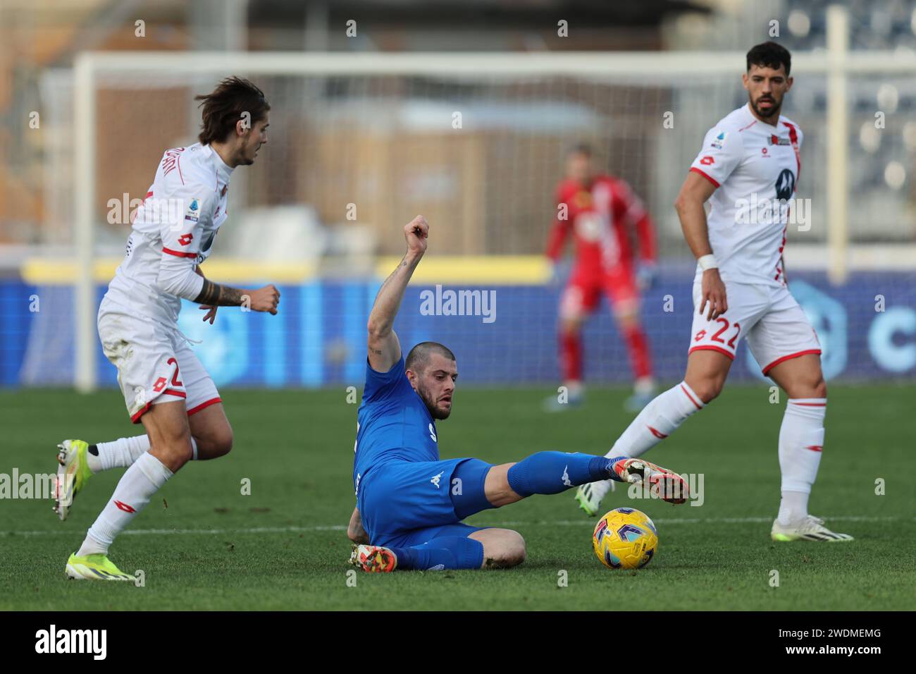 Andrea Colpani (Monza)Alberto Cerri (Empoli)Pablo Mari (Monza) during ...