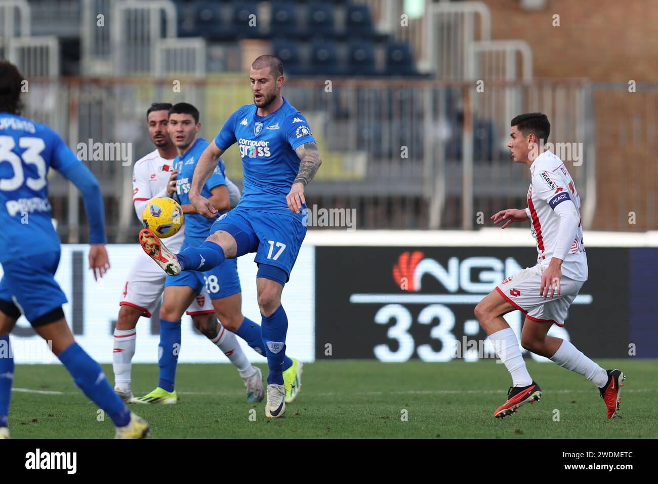 Alberto Cerri (Empoli)Matteo Pessina (Monza) during the Italian "Serie ...