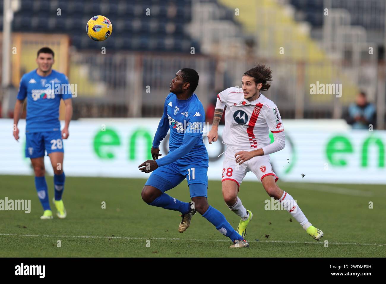 Emmanuel Gyasi (Empoli)Andrea Colpani (Monza) during the Italian "Serie ...